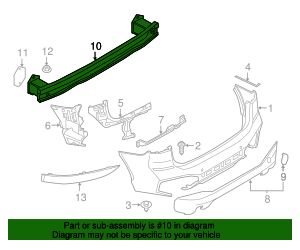 51-12-7-332-320 - Bumper Impact Bar 2016-2022 BMW X1 | AutoNationParts.com