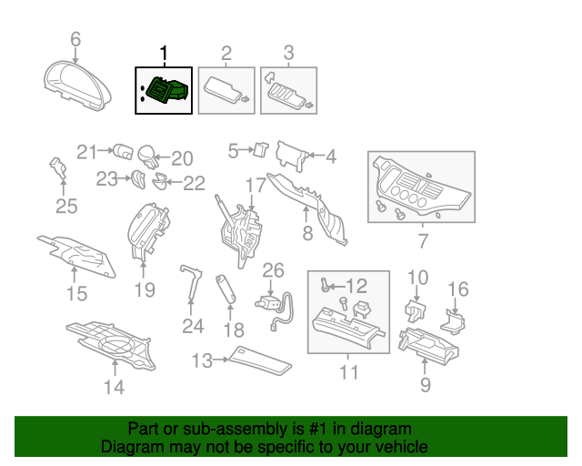77610-SHJ-A01ZA - Vent Louver 2005-2010 Honda Odyssey | Honda Parts Online