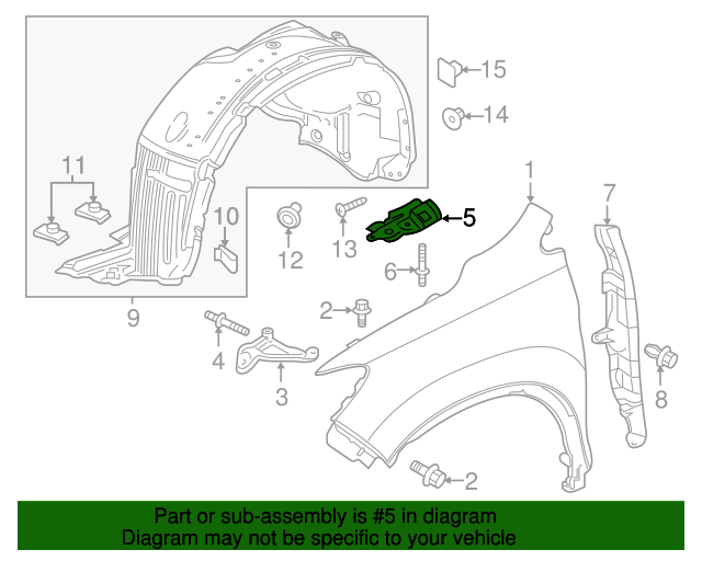 2021-2023 Honda Support Bracket 60262-T6Z-A00ZZ | Honda Factory Parts