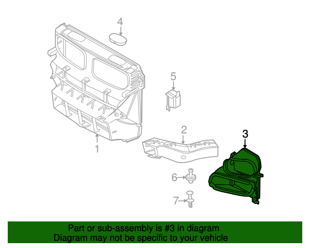 51717169417 - 2008-2014 BMW Duct Cover (51-71-7-169-417) | BMW of South ...
