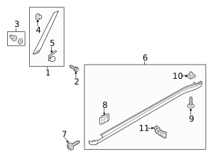 87752-B2000 - Rocker Molding 2014-2019 Kia | Kia.Parts Store