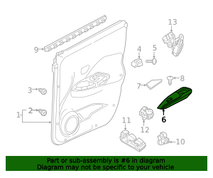 80961-5R00A - Armrest Cover 2021-2024 Nissan Kicks | Nissan Parts ...