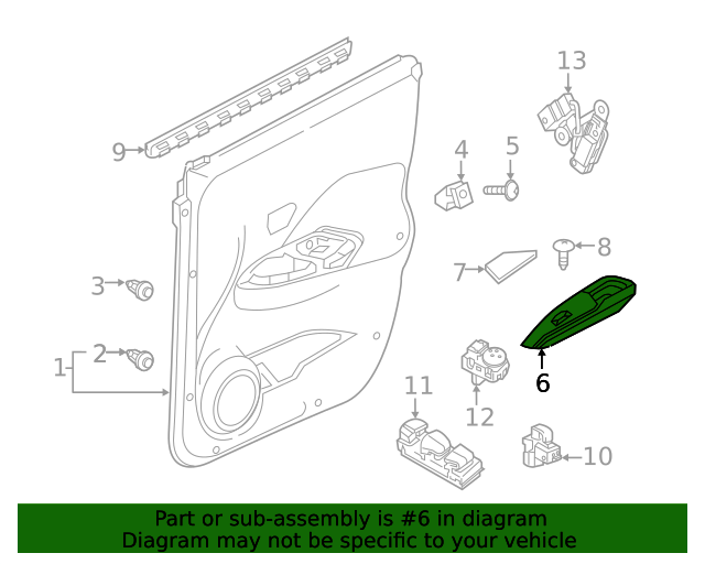 2021-2024 Nissan Kicks Armrest Cover 80960-5R01A | Temecula Nissan Parts