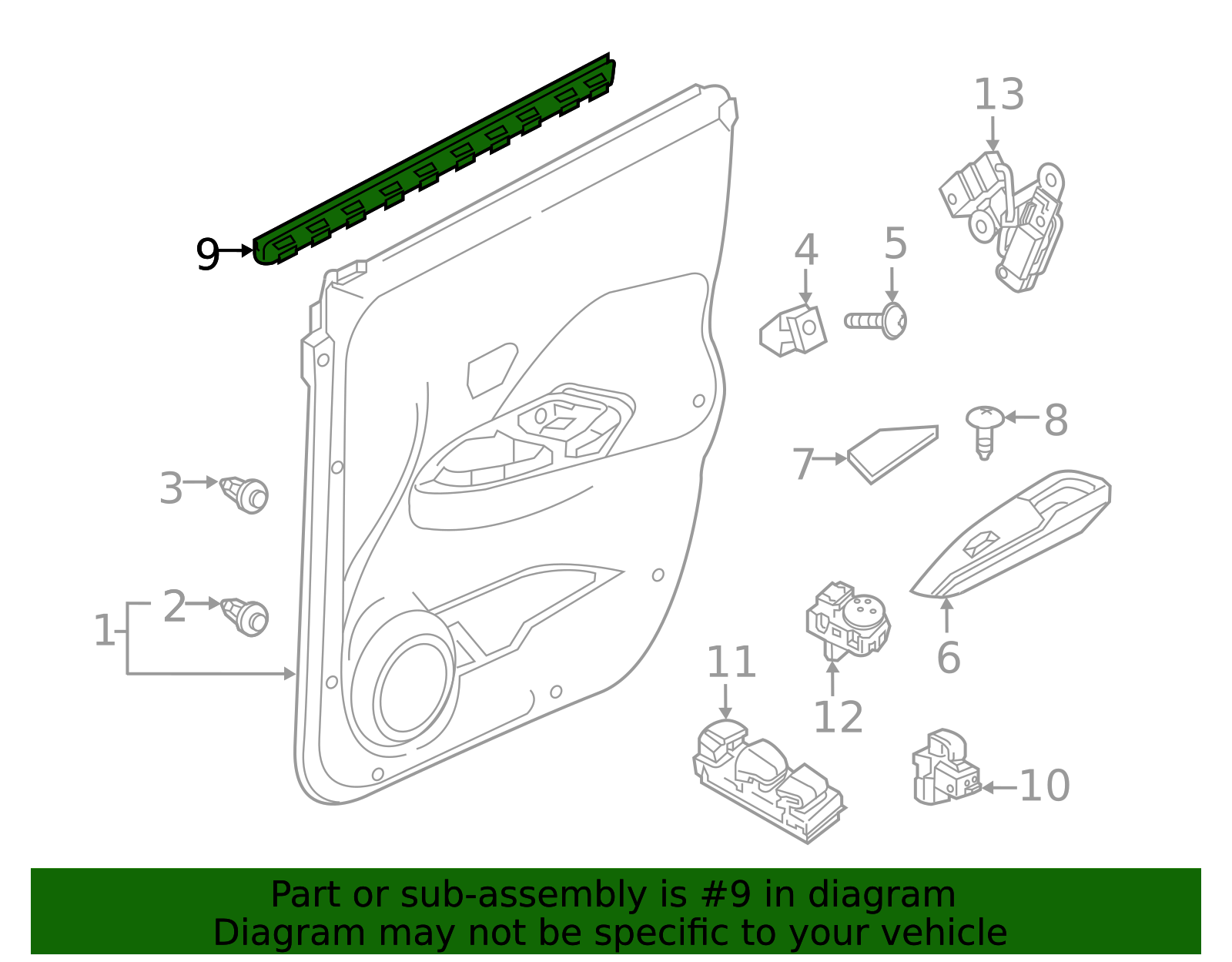 2018-2024 Nissan Kicks Belt Weather-Strip 80835-5RB0A | Kline Nissan
