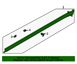 Genuine Rocker Molding for 2024 Genesis | Part# 87752-IY000 | Hyundai ...