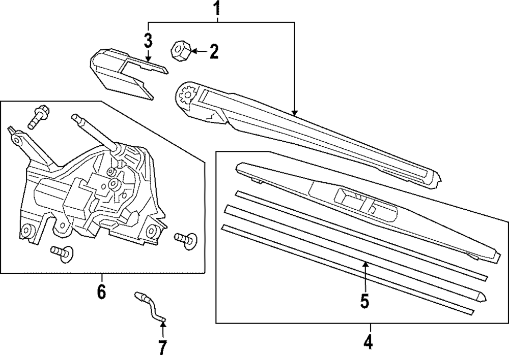 76720-3W0-A01 - 2023-2025 Honda HR-V - Wiper Arm | Genuine Honda Parts