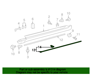 2006-2009 Lexus Weatherstrip 67864-30140 | OEM Parts Online