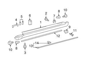 75864-30060 - Rocker Molding Protector - 2006-2011 Lexus | My L Parts