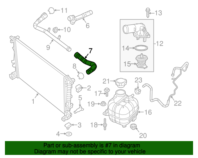 2014-2018 Jeep Cherokee Upper Hose 68191620AD | AutoNationParts.com