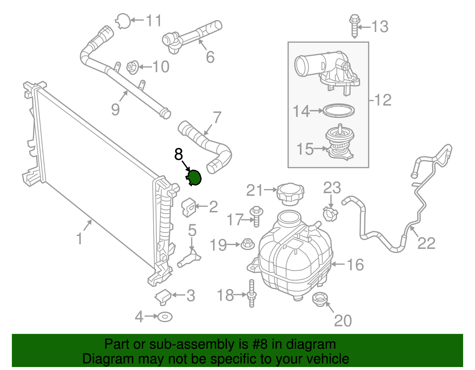 2014-2022 Mopar Upper Hose Clamp 68185932AA | Mopar Parts Canada