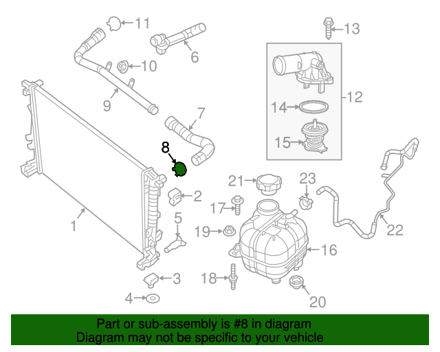 2014-2022 Mopar Upper Hose Clamp 68185932AA | Mopar Parts Canada