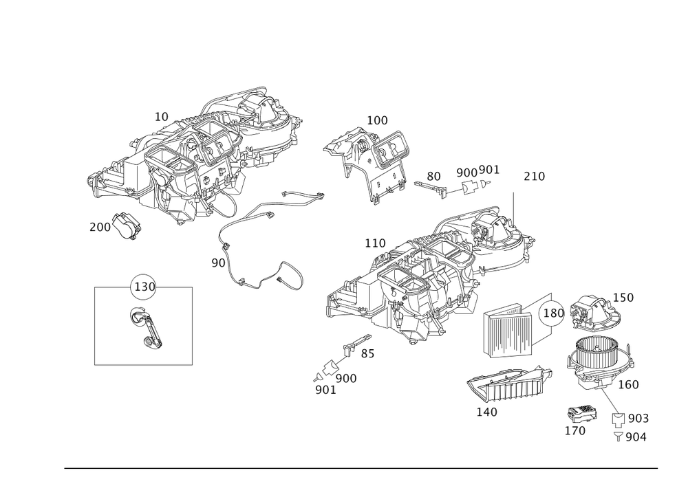 2005-2016 Mercedes-Benz Parts Kit, Blower 171-835-00-04 | MB OEM Parts