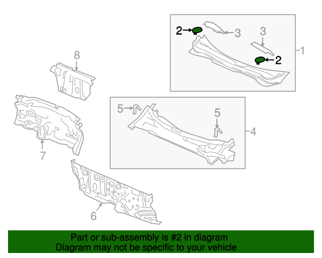 1999-2021 Honda Lid, Cowl Top 90650-S0X-A00 | Honda Factory Parts