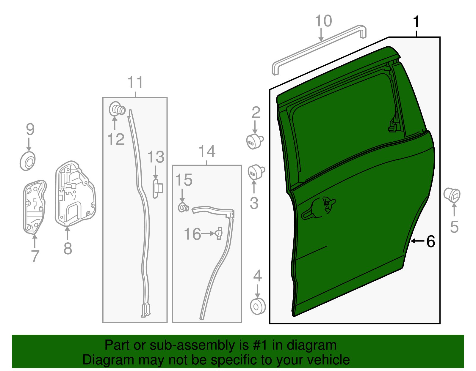 67510-THR-A10ZZ - Door Shell 2018-2022 Honda Odyssey | Honda Parts Online