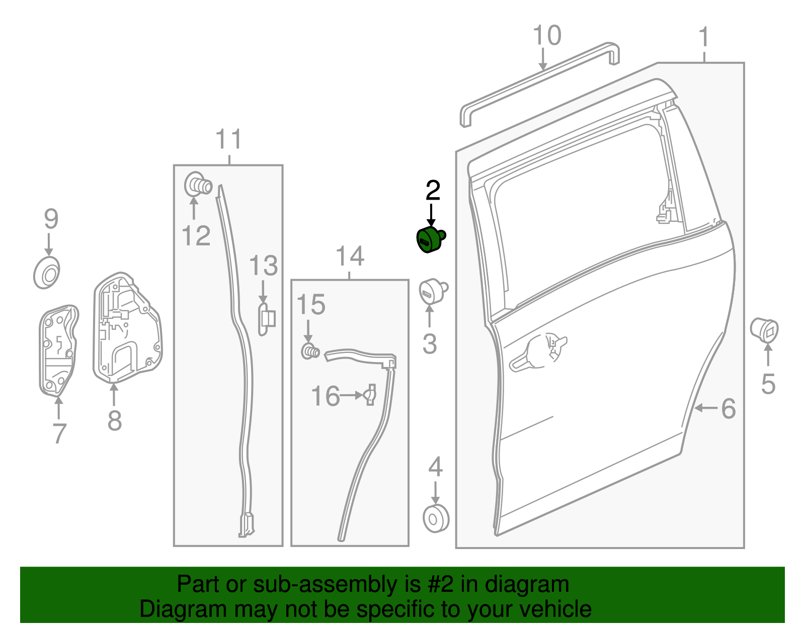 72518-SHJ-A11 - Stopper Slide Door (Upper) - 2018-2020 Honda Odyssey | Honda Car Parts Direct