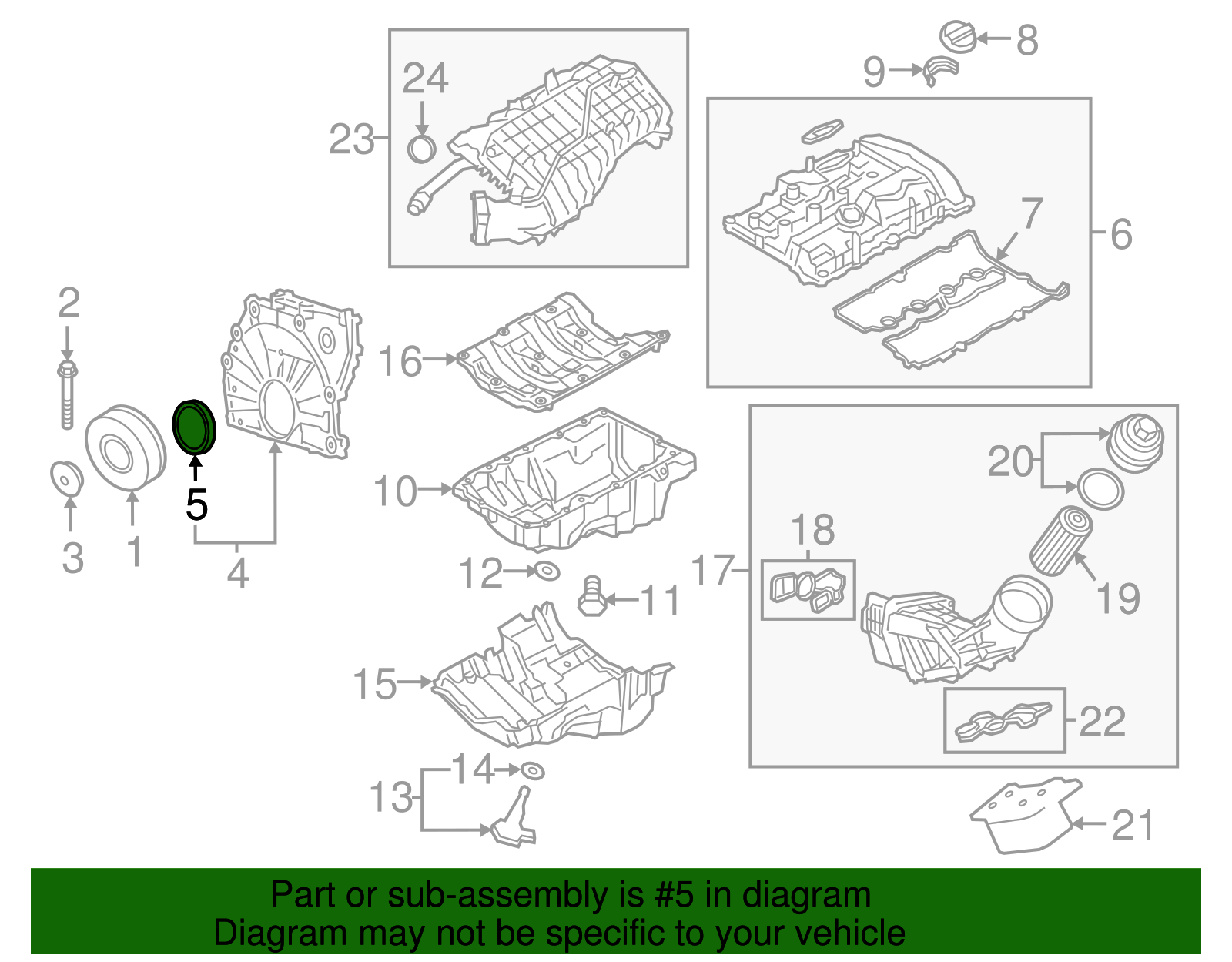 11148664904 - 2014-2025 BMW Engine Crankshaft Seal (11-14-8-664-904 ...