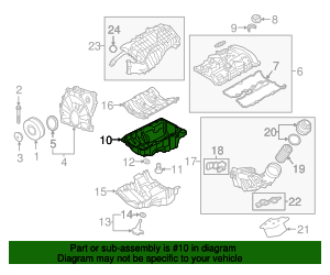 2017-2022 BMW Oil Pan 11-13-8-580-122 | OEM Parts Online