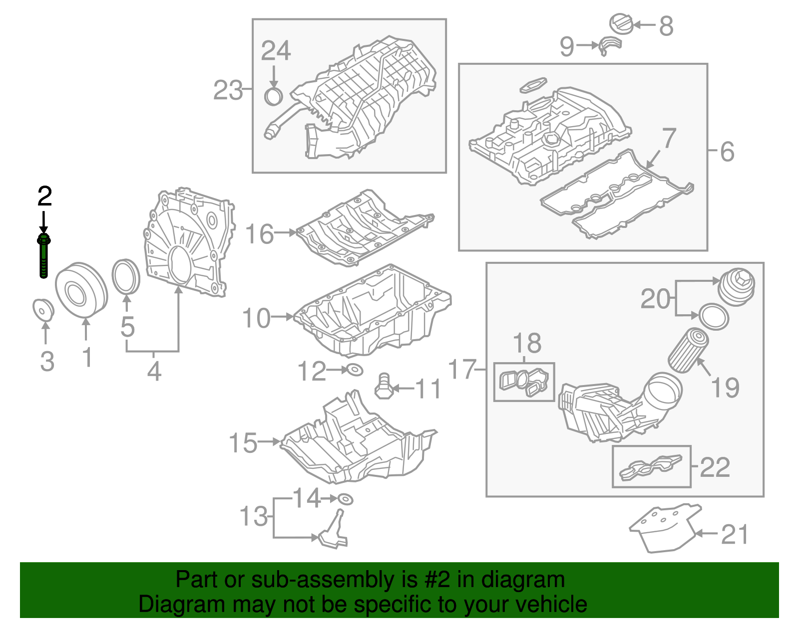 11238585220 - Vibration Damper Bolt 2014-2025 BMW | Genuine BMW Parts