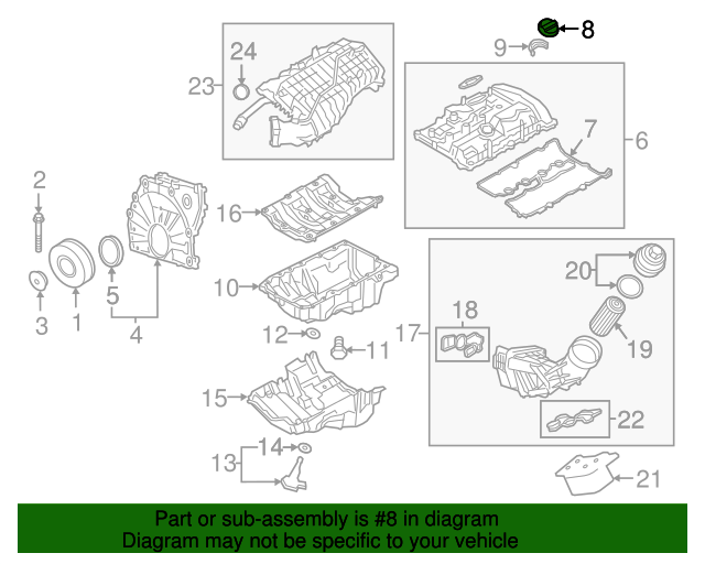 Genuine BMW 11-12-8-655-331 | Filler Cap | FREE Shipping on Most Orders ...