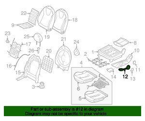 52-10-2-752-672 - Lever, seat height adjustment 2007-2016 Mini ...