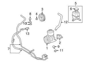44320-60310 - Power Steering Pump 1998-2002 Toyota Land Cruiser ...