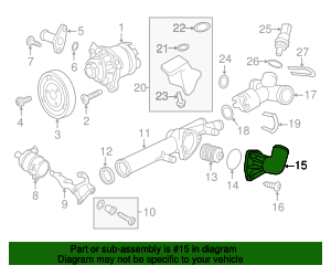 2011-2018 Porsche Cayenne Water Outlet 958-106-131-00 | OEM Parts Online