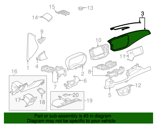 2019 Buick Envision Cool Acute Wave Passenger Side Instrument Panel ...