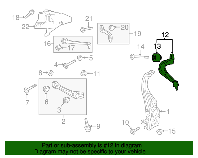Genuine Audi 4M0-407-693-F | Rear Lower Control Arm | FREE Shipping on ...