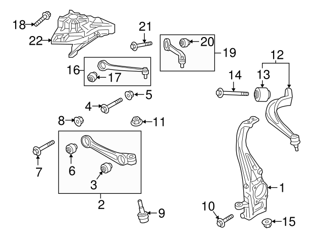 4M0-407-152-L - Ft Lower Control Arm 2017-2023 Audi | Audi OEM Parts