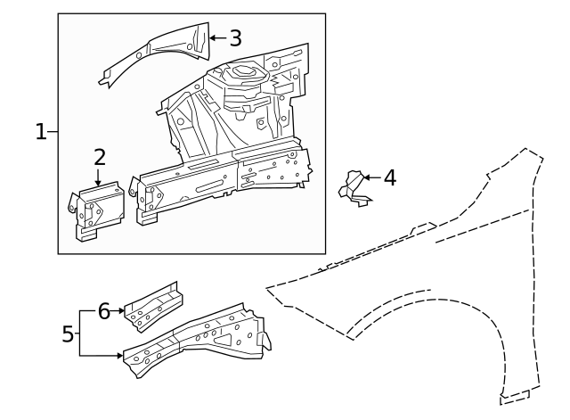 177-620-07-02 - Longitudinal Member Mercedes-Benz USA Parts