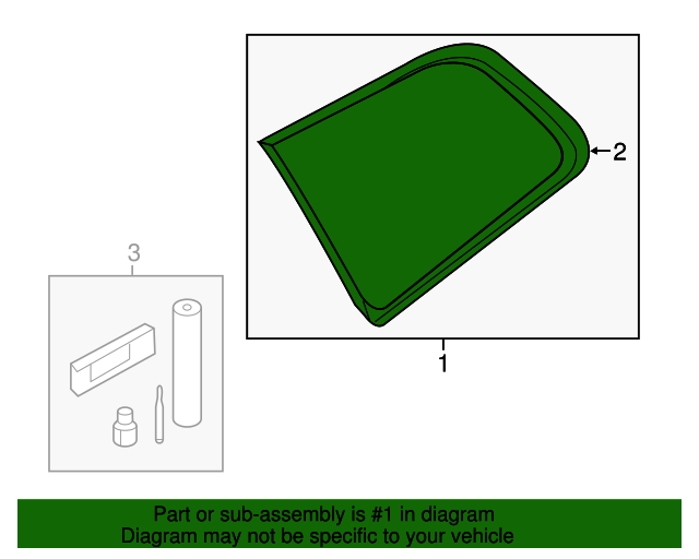 2016-2023 Volvo XC90 Quarter Glass 32314781 | Genuine Volvo Replacement ...