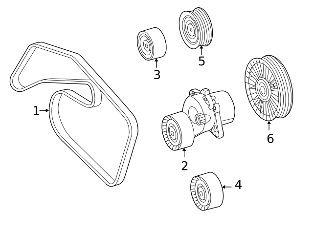 49931796 - Serpentine Belt 2020-2022 Mercedes-Benz | AutoNationParts.com