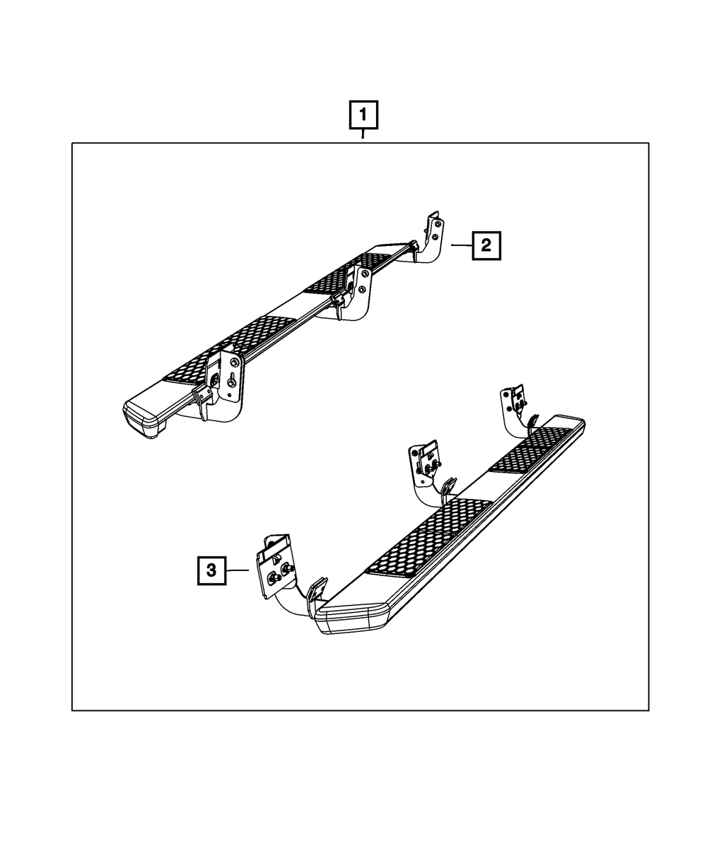 2012-2018 Ram Board Running Board, Left 68148291AB | Mopar eStore