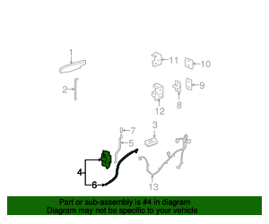 25876398 - Rear Passenger Side Door Latch with Actuator 2007-2011 GM ...