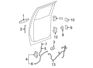 84053458 - Rear Driver Side Exterior Door Handle 2007-2014 GM ...