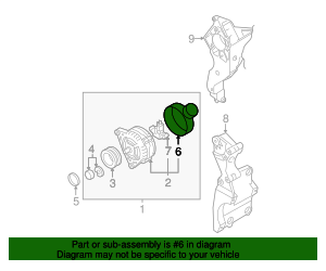 2006-2012 Volkswagen Alternator Cable Cap 06B-903-193-B | QuirkParts