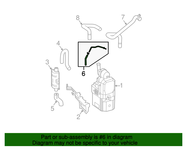 211-830-13-96 - HVAC Heater Hose 2006 Mercedes-Benz E 350 | Mercedes ...