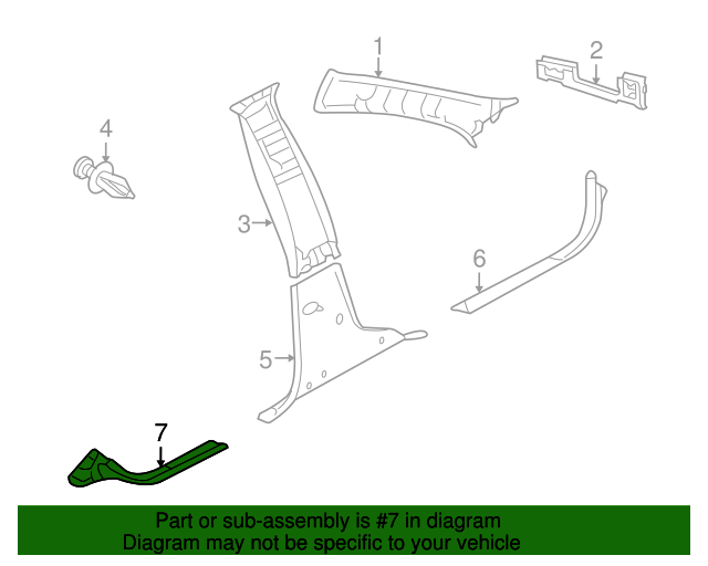 2004-2011 Volvo Sill Cover 39878436 | TascaParts.com