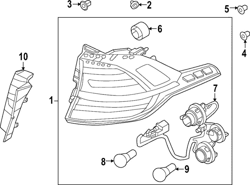 2023-2025 Kia Sportage Tail Lamp Assembly 92401-P1020 | Retail ...