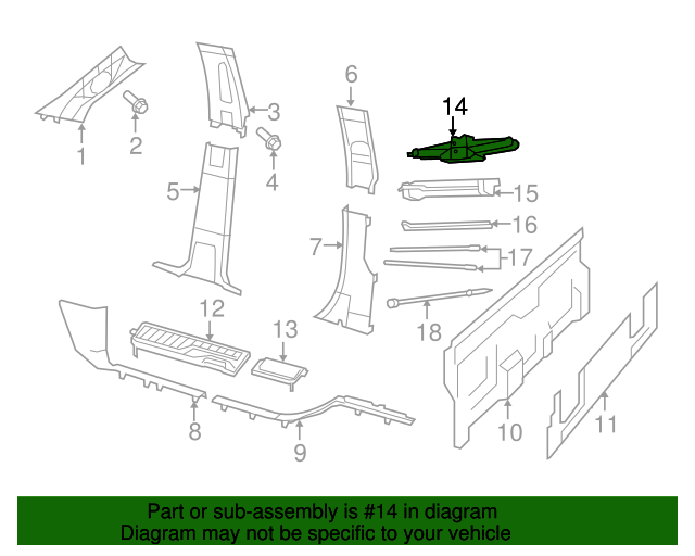 1997-2020 Mopar Jack Assembly 52021288AB | TascaParts.com