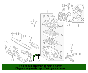 2015-2024 Audi Drain Hose 5Q0-129-637-C | OEM Parts Online