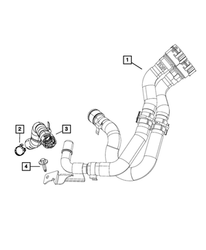2013-2016 Dodge Dart Heater Core Jumper Hose 68156282AB | Mopar eStore