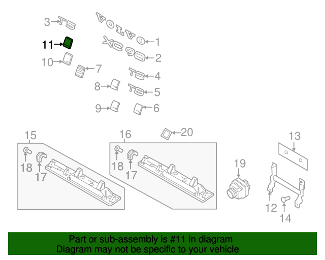 31479002 - Nameplate - 2016-2021 Volvo | Volvo OEM Parts Direct