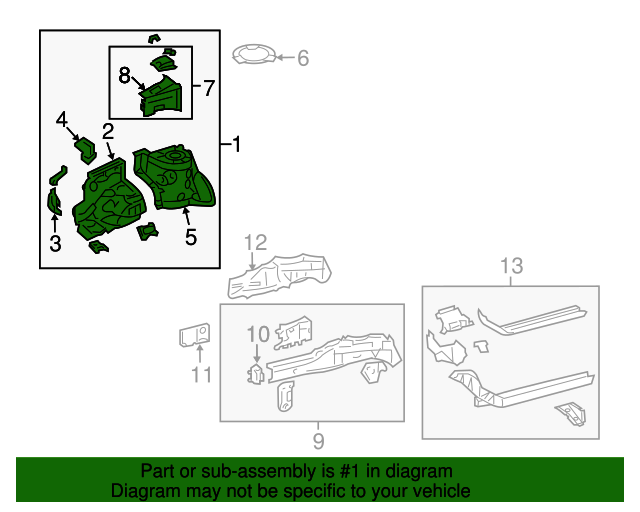 Toyota Apron Assembly Part# 5370202130 | Toyota Of Colorado Springs Parts