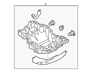 2015-2020 Ford Oil Pan ft4z6675d | TascaParts.com