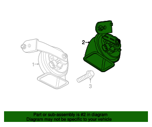 31693050 - Horn 2014-2018 Volvo | AutoNationParts.com