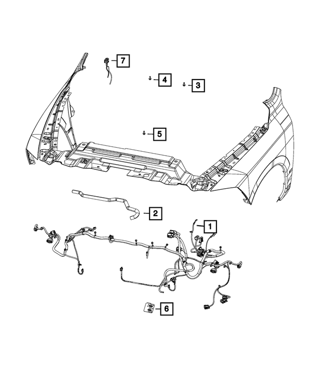 2020-2022 Ram 1500 Classic Front End Module Wiring 68445380AA | Mopar ...