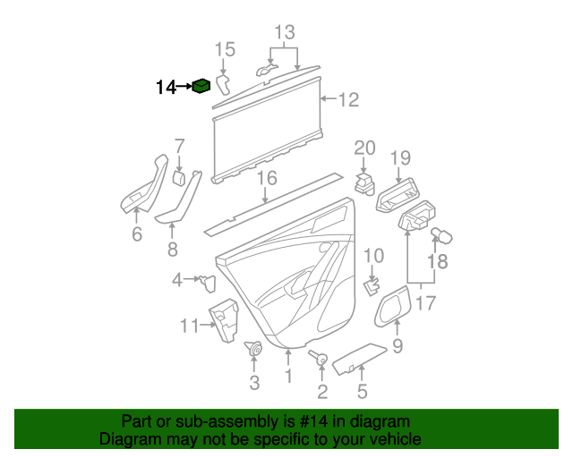 2006-2010 Volkswagen Passat Mount 3C4-867-895 | VW Direct Parts