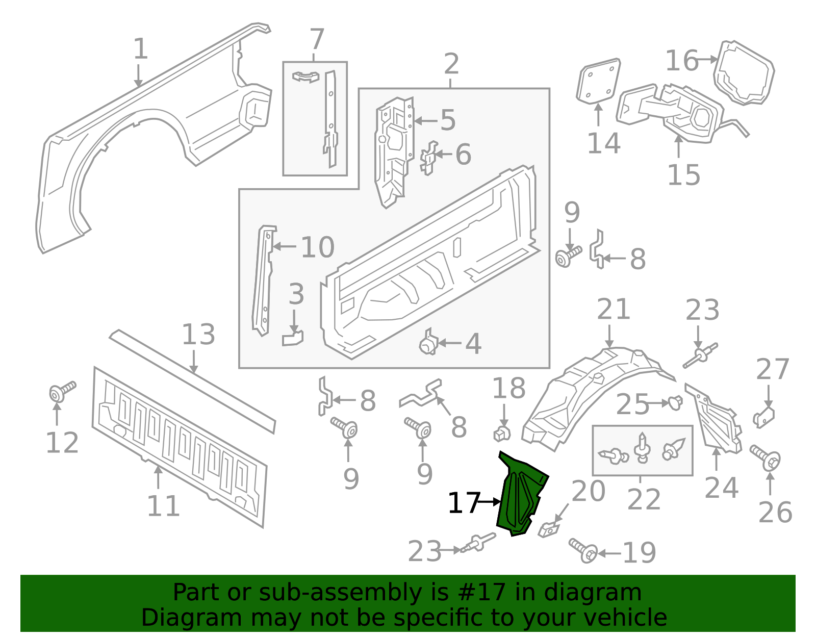 2019-2023 Ford Ranger Front Shield KB3Z-16A550-E | Ford OEM Parts Online