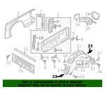 2019-2024 Ford Ranger Wheelhouse Liner Rivet W720513S417 | TascaParts.com